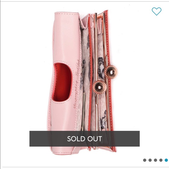 Ted Baker | Bags | New Ted Baker Bobble Patent Leather Wallet Red ...